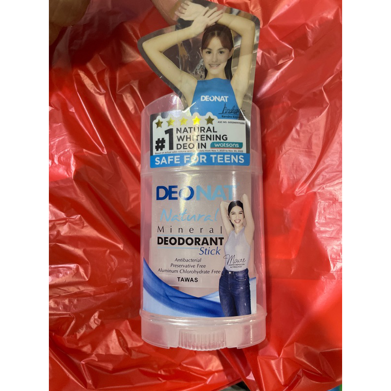 DEONAT NATURAL MINERAL DEODORANT STICK TAWAS!!! 100g | Shopee Philippines