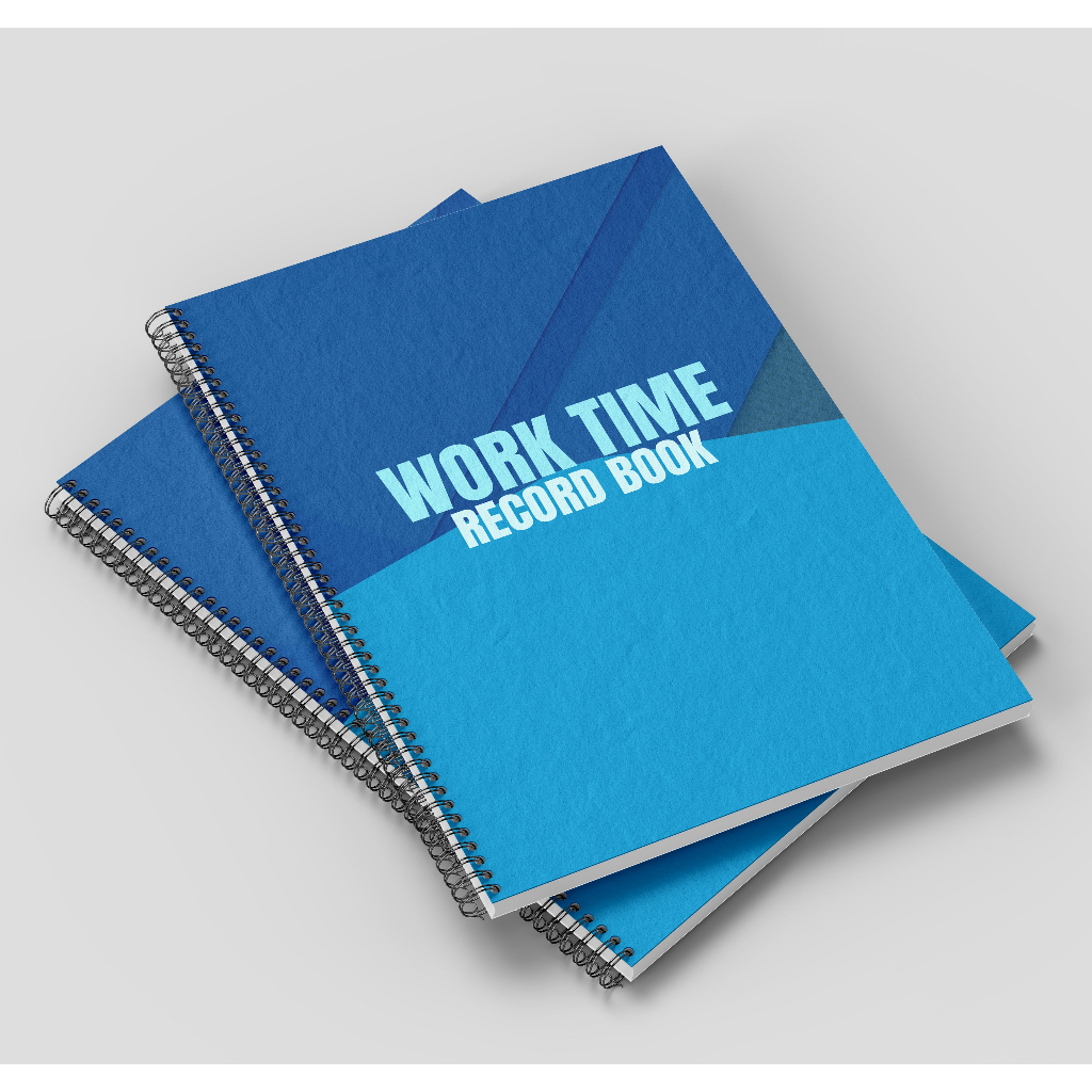 Work Time Record Book Employee Time Log: Daily Record of Hours Worked ...