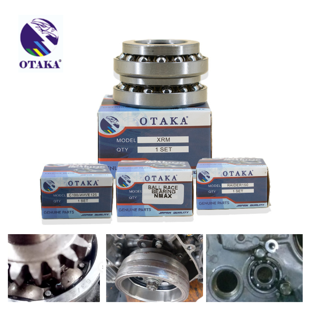 OTAKA MOTORCYCLE BALL RACE BEARING FOR RS100/TMX155/XRM/WAVE125/NMAX ...