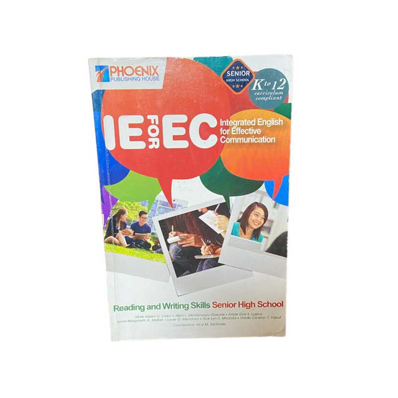 IE For EC Reading & Writing for Senior High School by Phoenix G11 G12 ...