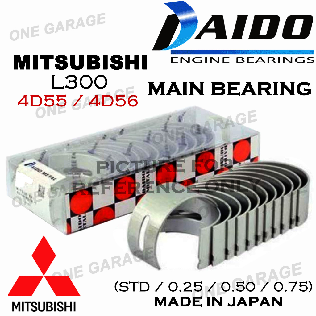 DAIDO Main Bearing For MITSUBISHI L300 4D55 / 4D56 (SET) | Shopee Philippines