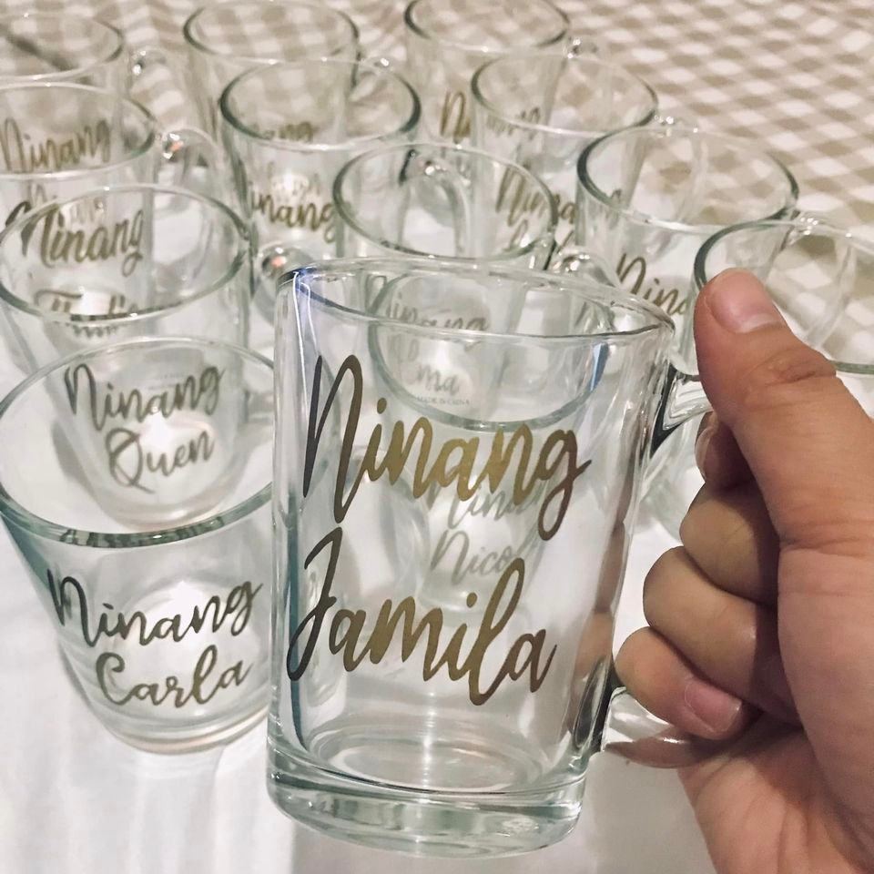 SOUVENIRS FOR CHRISTENING AND OTHER EVENTS- CLEAR MUG | Shopee Philippines