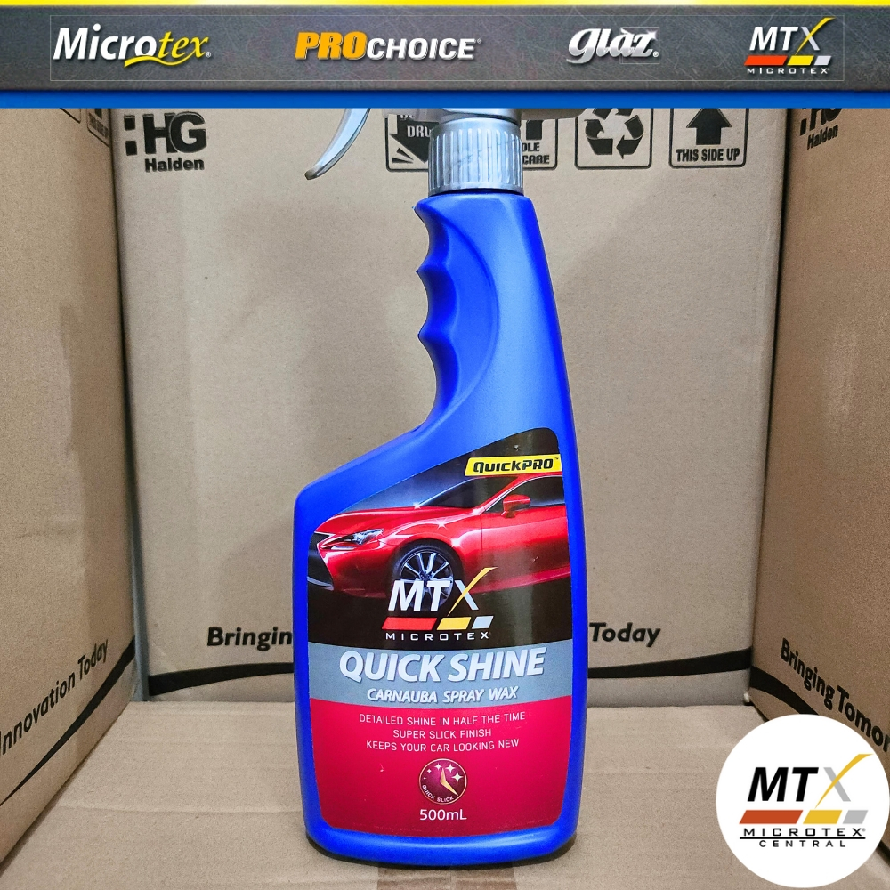 MTX Microtex Quickshine 500ml spray wax | Quick wax | Shopee Philippines