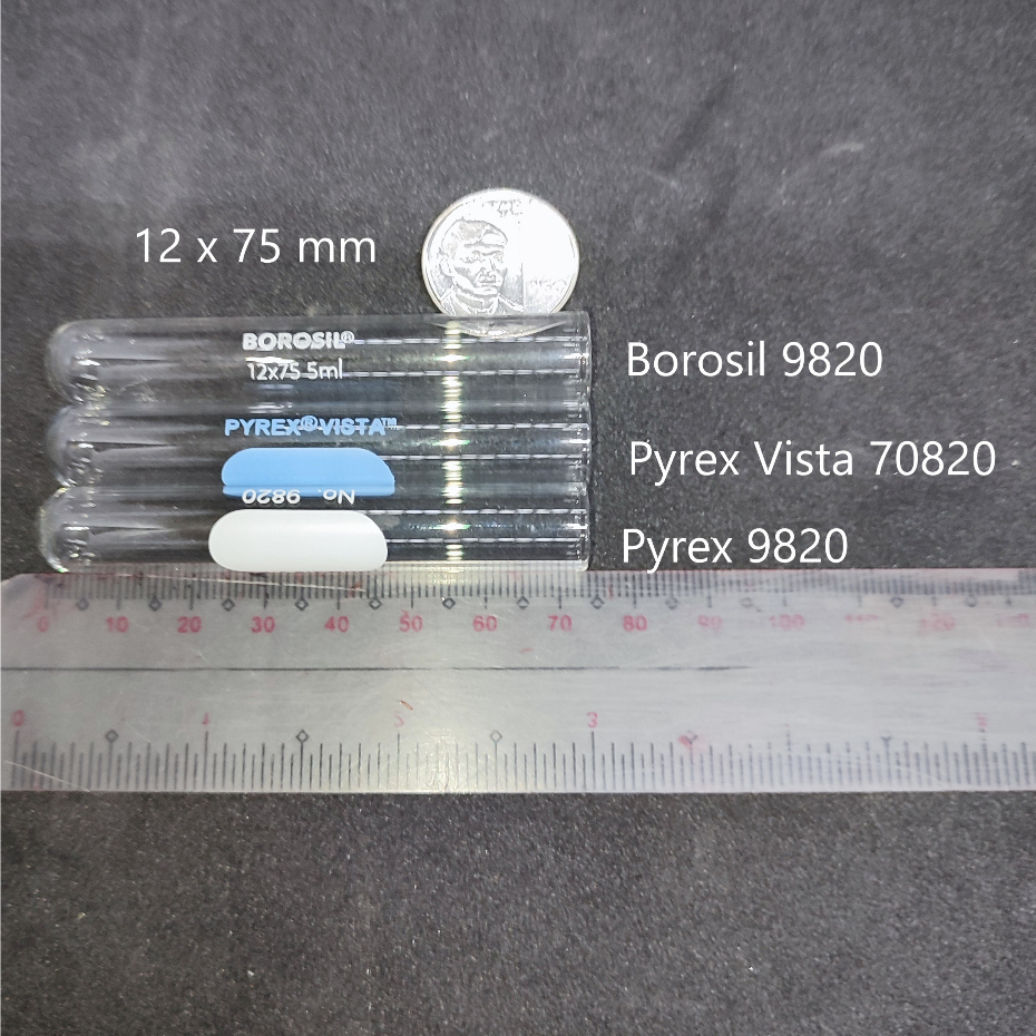 Original PYREX Test Tube, Small Sizes, 0.5-11mL, Sold Per Piece ...