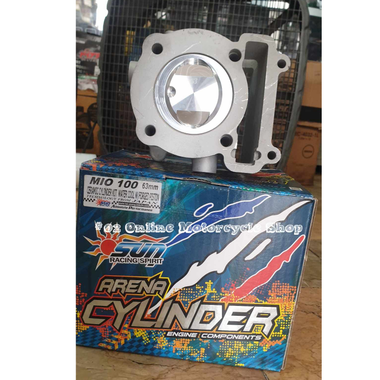 Sun Racing 63mm WATER COOLED Chrome Bore Block w/ Forged Dome Piston ...