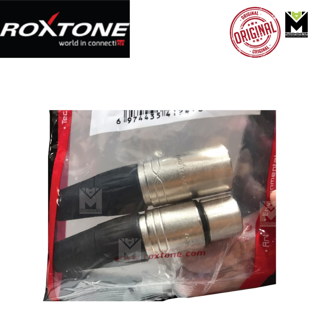 Original Roxtone XP3FM 1X3P XLR Male & 1X3P XLR Female (1 Set Only) | Shopee Philippines