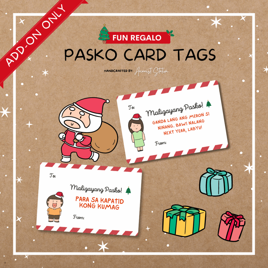 Add on only - Pasko Humor - Tagalog Witty Gift Card Tags | Shopee ...