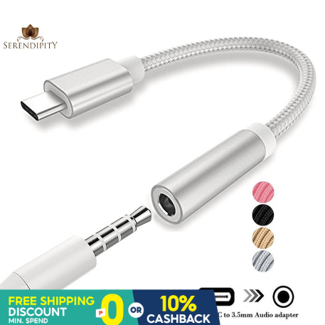 USB C Adapter Type C to 3.5mm Aux Audio Jack Earphone Headphone Cable | Shopee Philippines