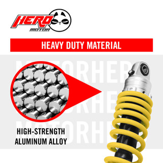 Racing Hero 265mm Shock Absorber For Mio Beat Click Skydrive Made in ...