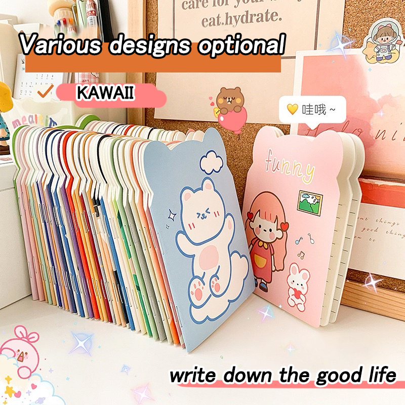 A6 Mini Notebook Cute Cartoon Design Kawaii Shaped Portable Notebook ...