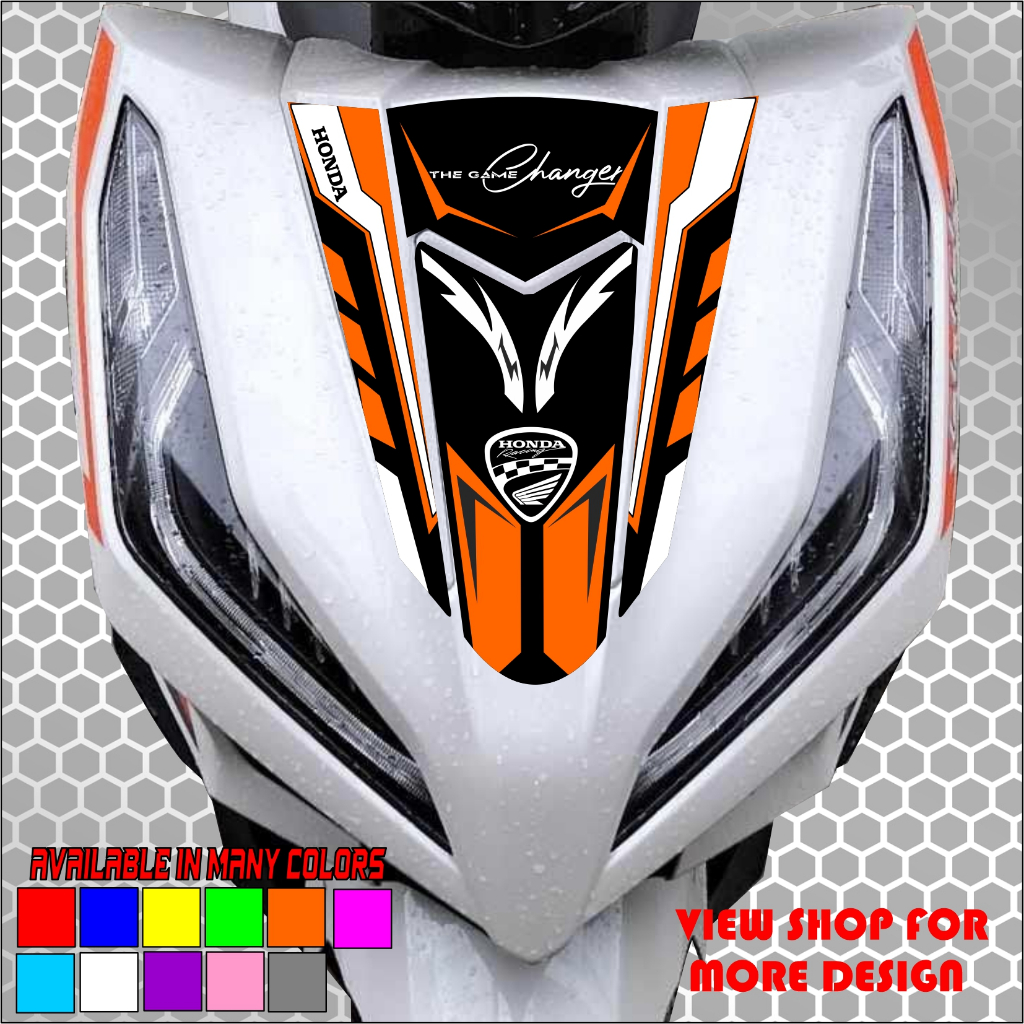 honda click v3 front panel sticker printed laminated | Shopee Philippines