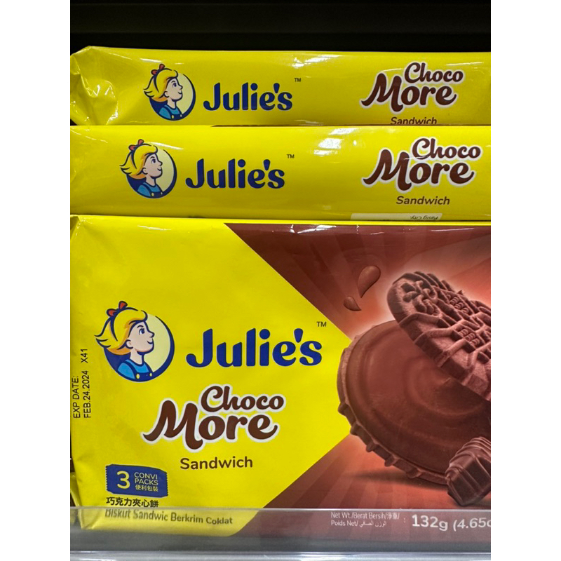 JULIE’s CHOCO MORE SANDWICH 132g | Shopee Philippines