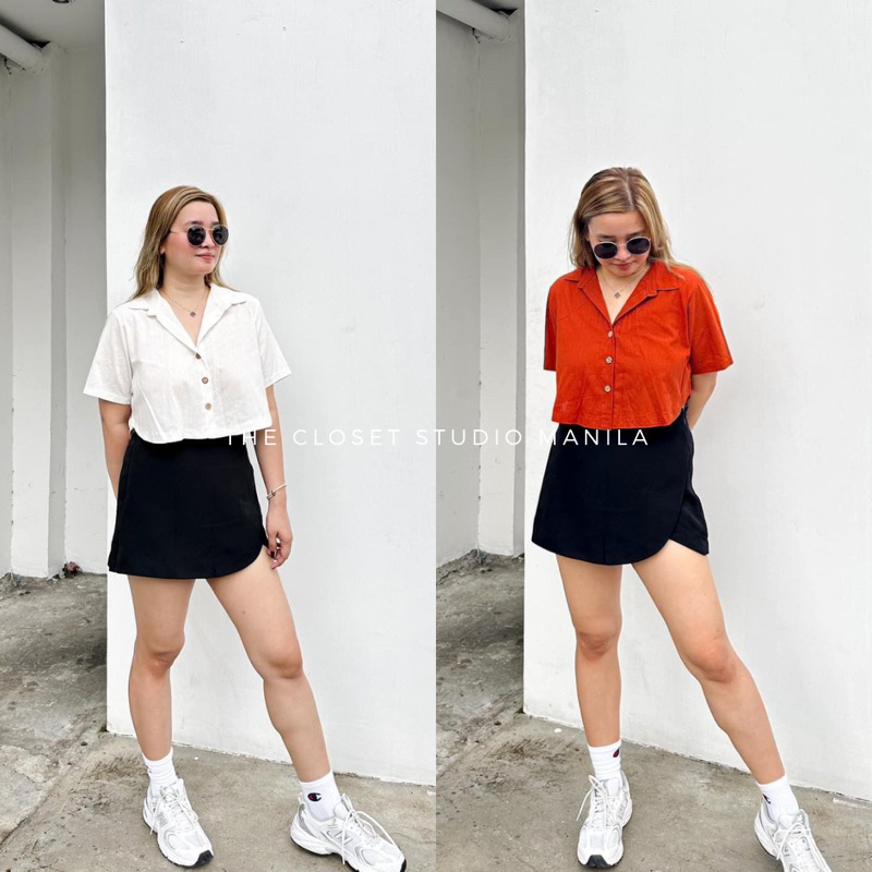 KAYLA — Curvy Crop Top | Shopee Philippines