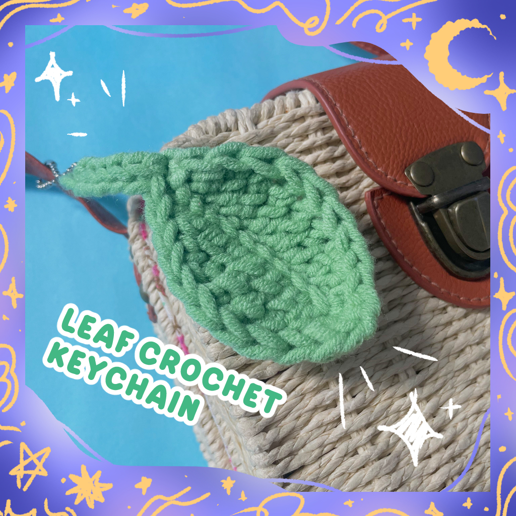 Leaf Crochet Keychain by rieeemagnum | Shopee Philippines