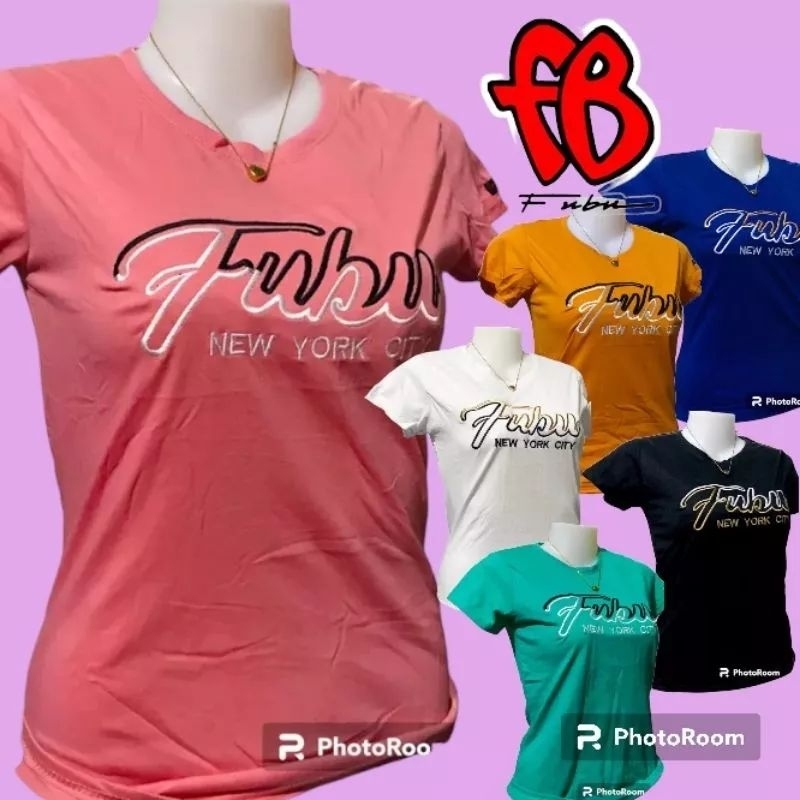 (3C) FU SHIRT FOR WOMEN (Embroid print) | Shopee Philippines