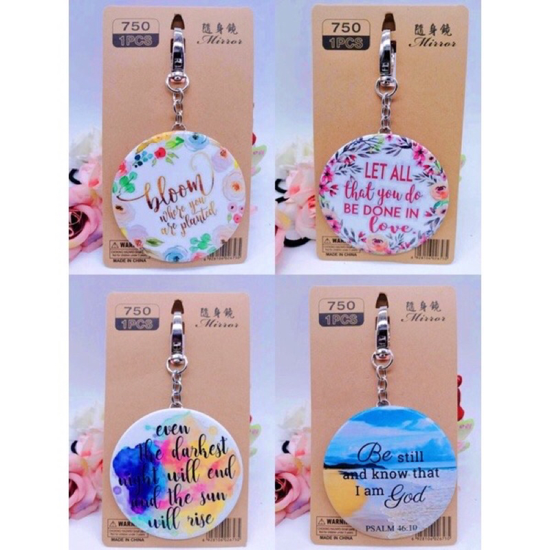 Cute Mirror Keychain bible Verse | Shopee Philippines