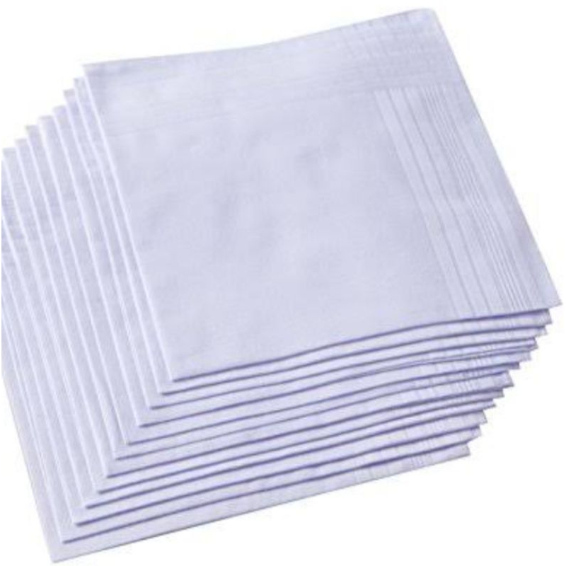 Pure White Handkerchief (1 piece only) Panyo | Shopee Philippines