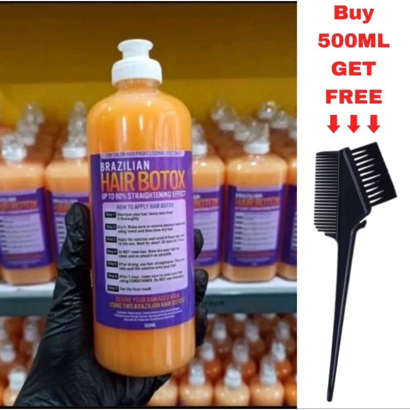 ORIGINAL BRAZILIAN HAIR BOTOX TREATMENT UP TO 80% STRAIGHTENING EFFECT ...