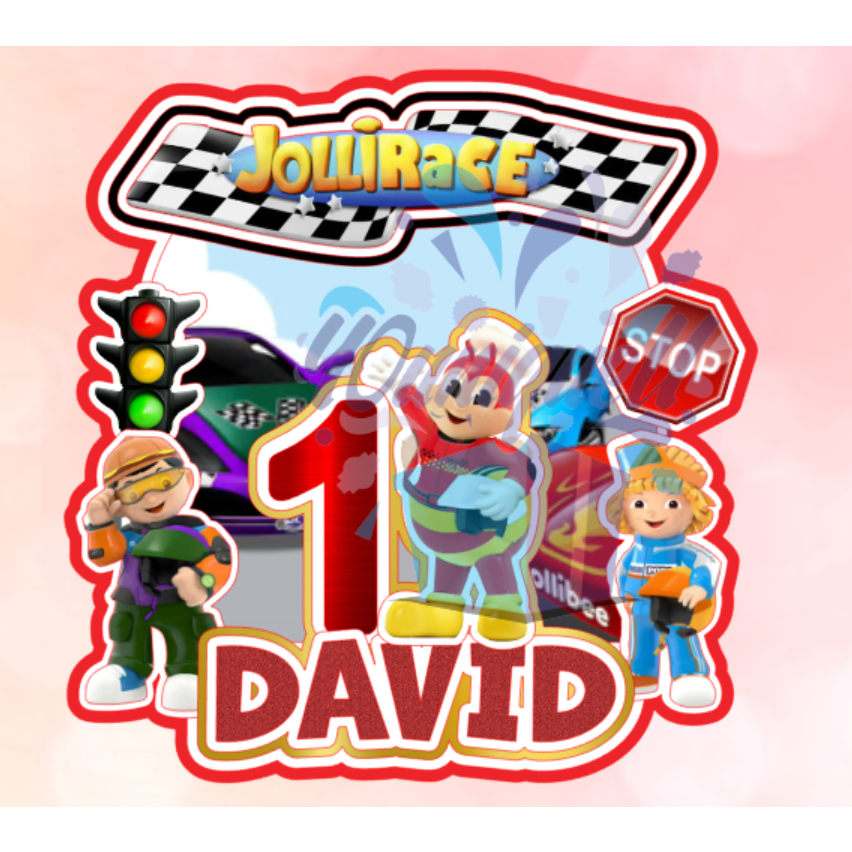 Jollibee Jollirace Cake Topper (3D/Layered) | Shopee Philippines