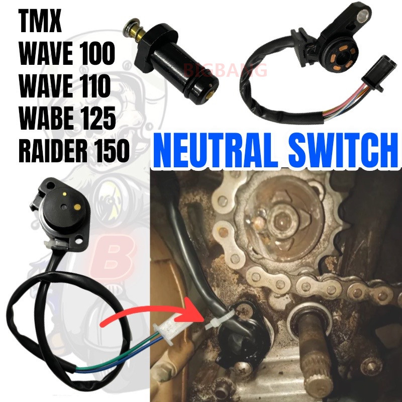 BIGBANG Motorcycle Sensor Neutral Light Switch Raider 150, Wave 110 ...
