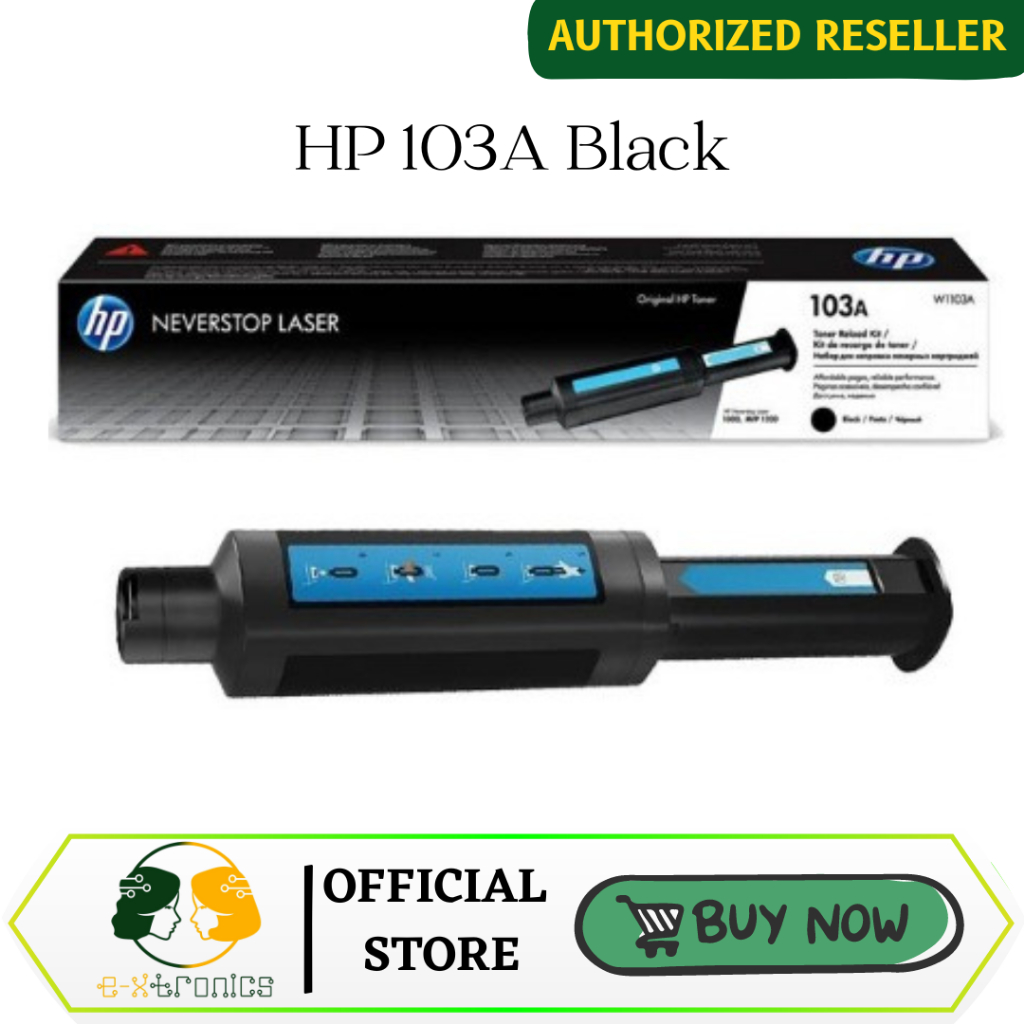 HP 103A Black Original Neverstop Laser Toner Reload Kit | Shopee ...