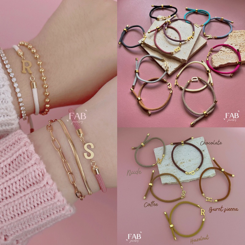 FAB | OG Trending Friendship/Couple Initial Bracelet | On Hand ...
