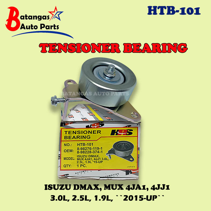 TENSIONER BEARING ISUZU DMAX MUX 4JA1, 4JJ1, 3.0L, 2.5L, 1.9L, 2015-UP ...