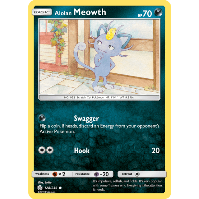 Meowth & Persian , Galarian Meowth & Galarian Perrserker Pokemon Cards ...