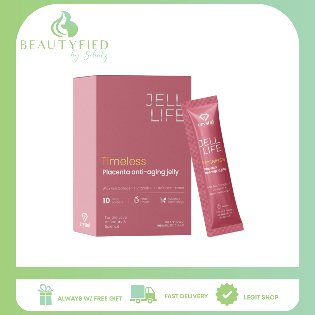Crystal Jell Life Timeless Placenta Anti-Aging Jelly 10pcs | Shopee ...