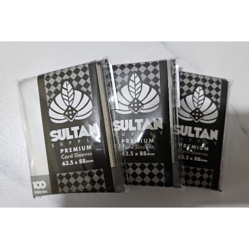 Sultan Premium Onyx Card Sleeves 100 Microns Set of 3 (Marvel Champions ...