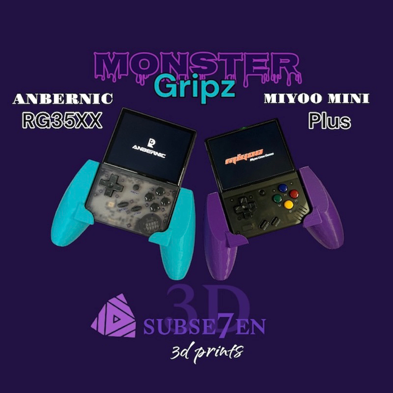 Anbernic RG35XX Grip | MiyooMini Plus Grip | MONSTER GRIPZ | Handheld ...