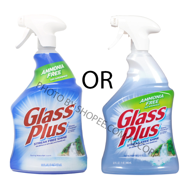 Glass Plus Streak Free Shine Ammonia Free Glass Cleaner 32oz (946ml ...
