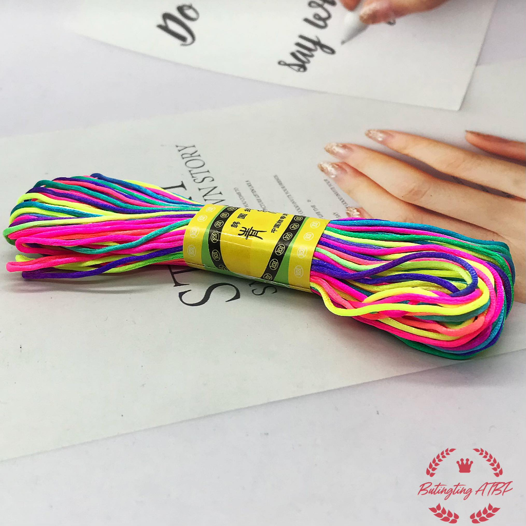 20 mete/ bundle 1.5mm Polyester Braided Long Rope DIY Chinese Knot ...