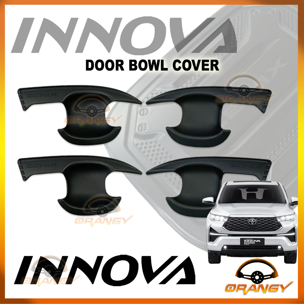 Toyota Innova ZENIX 2023 to 2024 Door Bowl Garnish Cover Matte Black ...