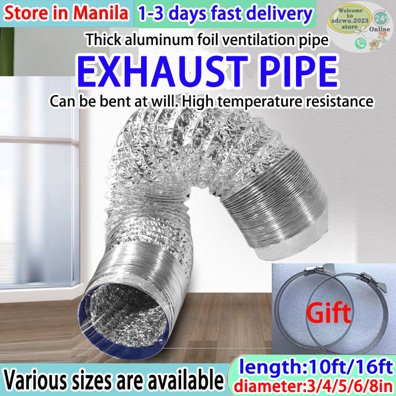 (1-3 day fast delivery)10ft x4in Aluminum Ventilator Pipe Air ...