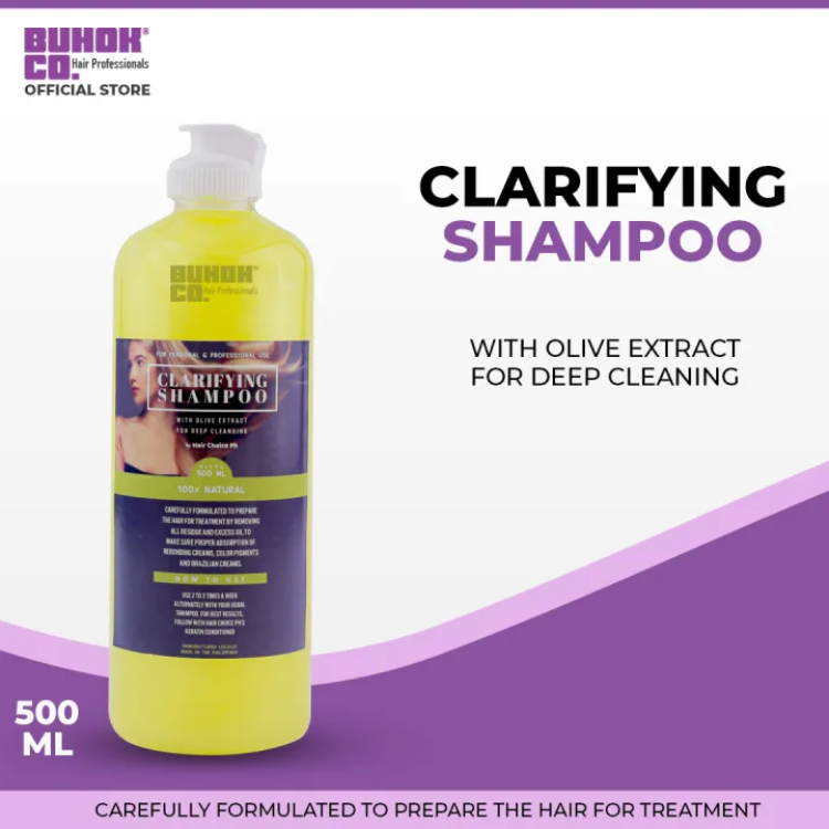 Buhok Co. Original Clarifying Shampoo (500ml) with Olive Extract for ...