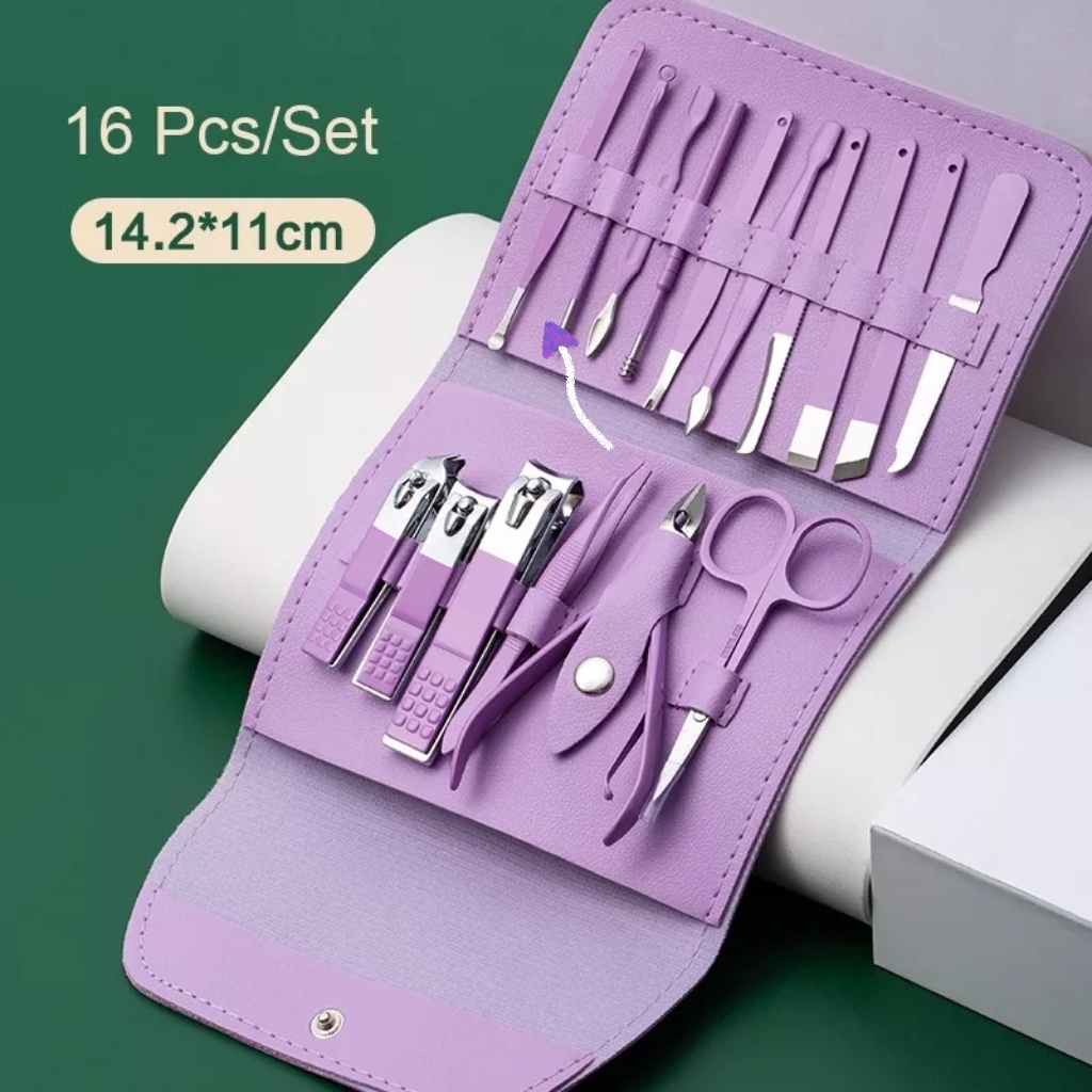 4 12 16PCS / SET Pedicure Manicure Set Nail Clippers Set Professional ...