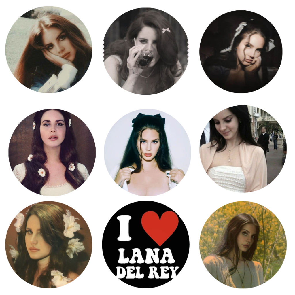 Lana Del Rey Button Pin/ Tin plate pin/ Iconic aesthetic/ Customize Pin ...