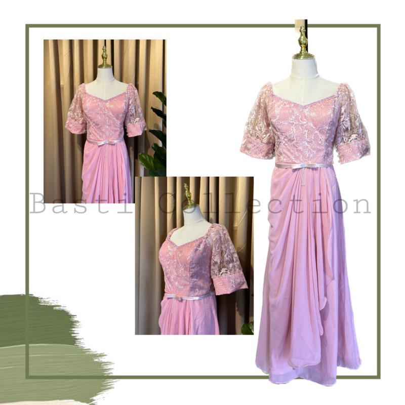 Principal Sponsor/Mother Dress/Ninang Wedding Gown | Shopee Philippines