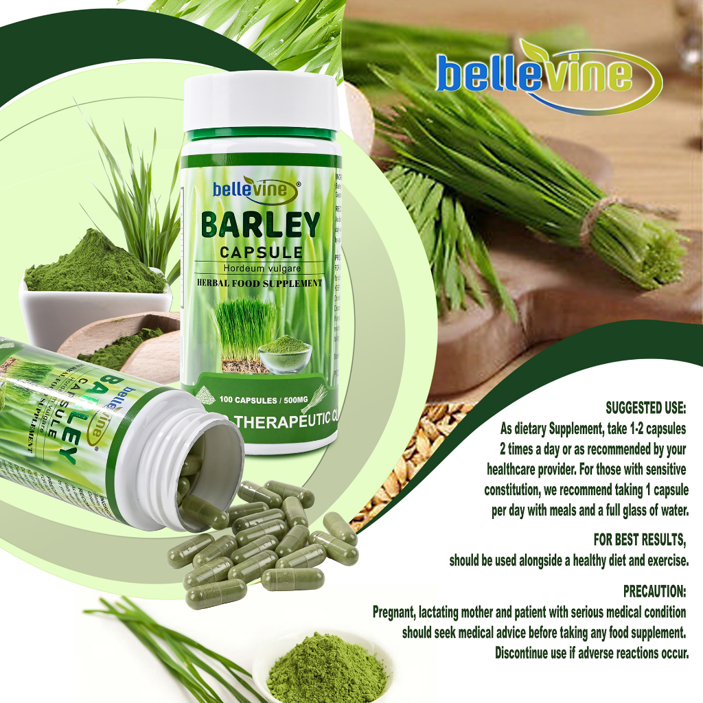 Barley Organic 100's Capsule 500mg | Shopee Philippines