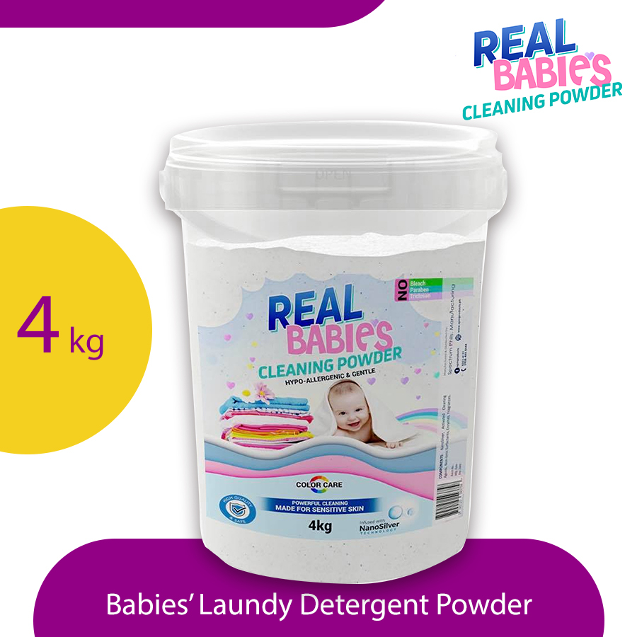 Real Babies Detergent Powder 4kg | Shopee Philippines
