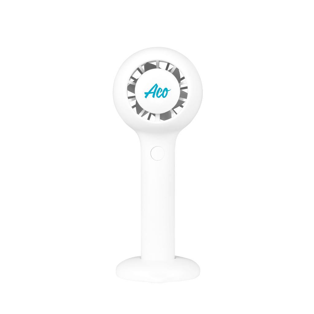 ACO Rechargeable Handheld Fan Aroma White ACOLJQ128 | Shopee Philippines