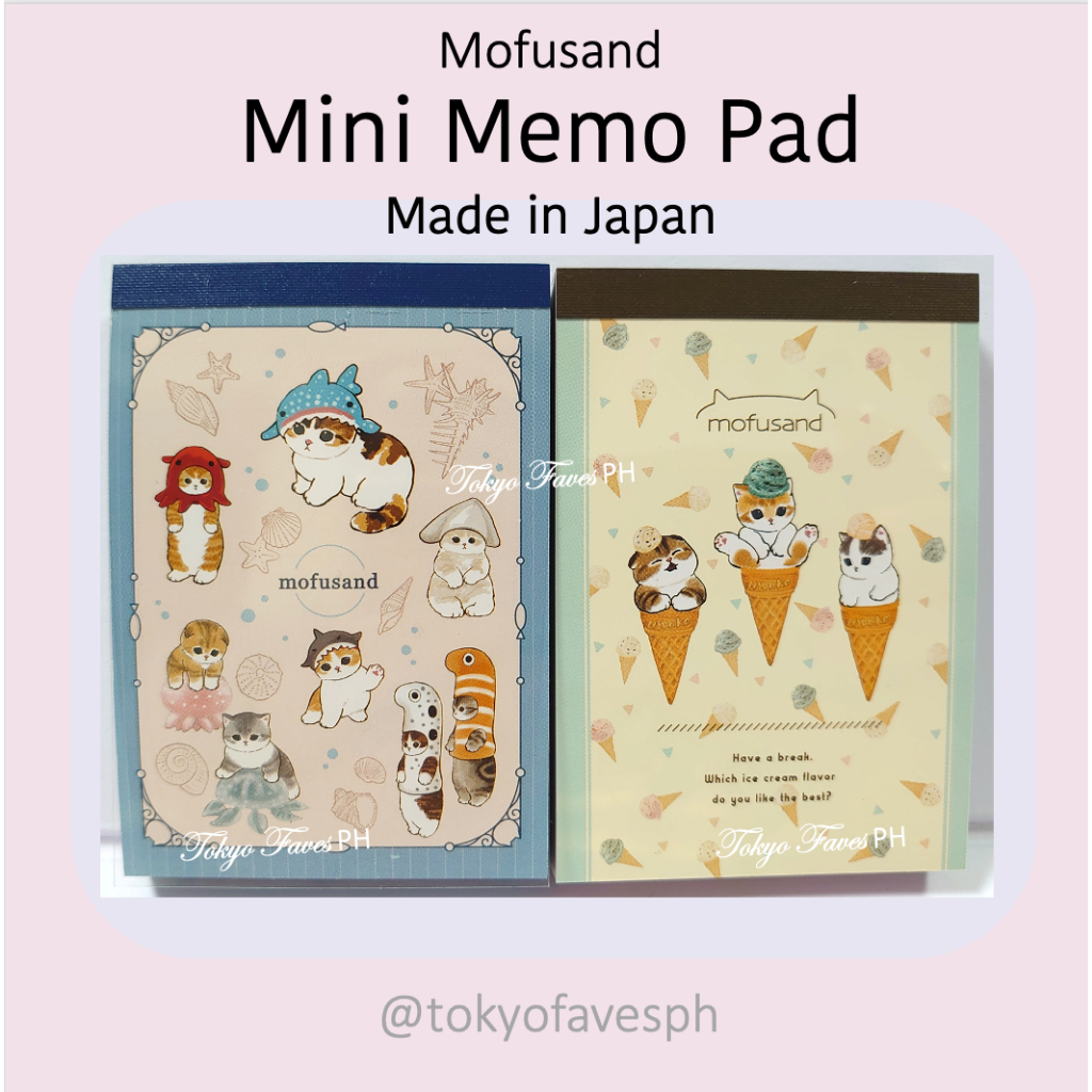Mofusand mini memo pad Made in Japan | Shopee Philippines
