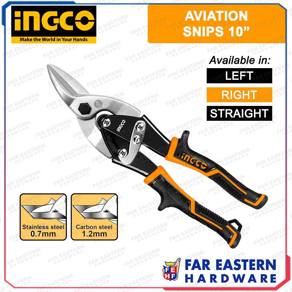 INGCO Aviation Snips 10" Straight / Left / Right INHT | Shopee Philippines