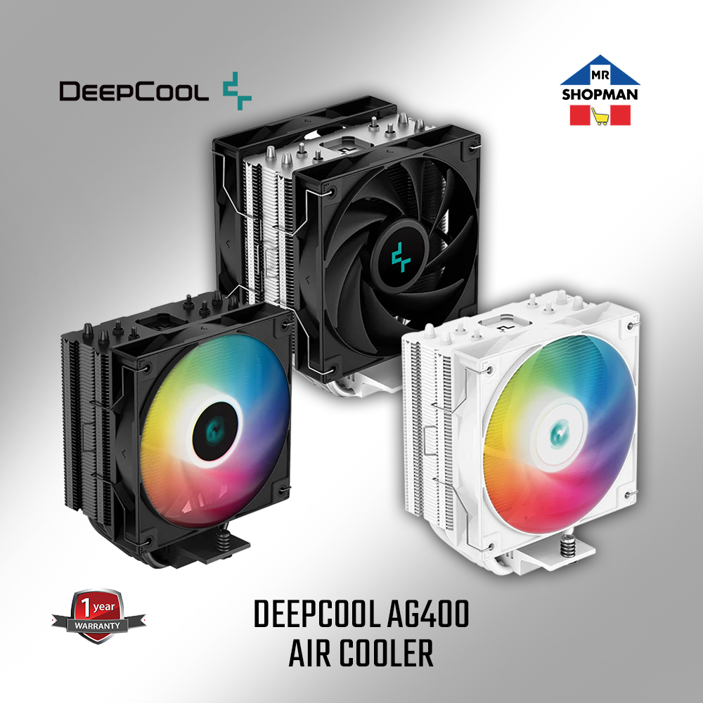 Deepcool AG400 Led / Plus / Argb / Black & White Air Cooler CPU Fan ...