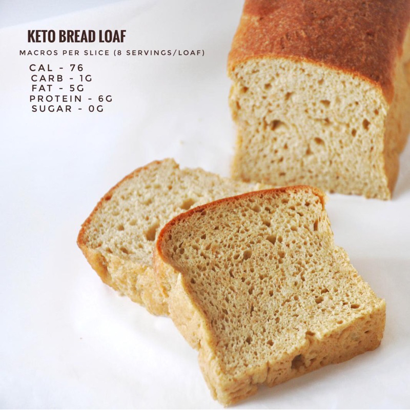 LOWCARB KETO LOAF BREAD(8slices) | Shopee Philippines