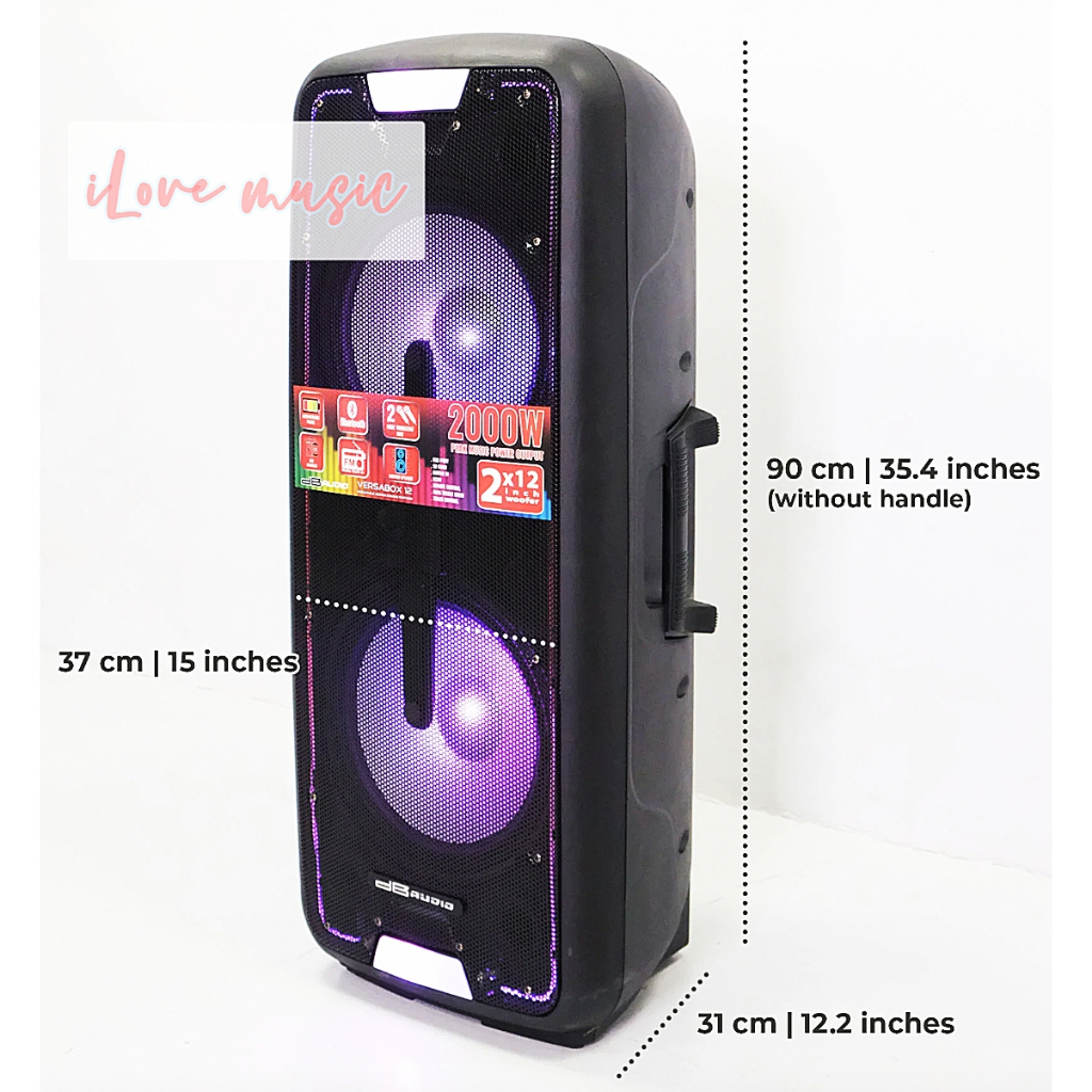 DB Audio by Astron VERSABOX-12 Portable Mobile Trolley Bluetooth ...