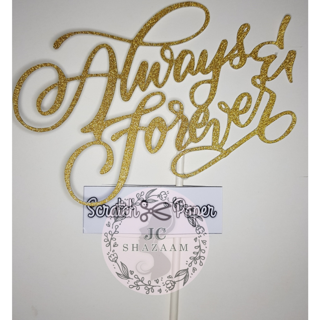 Customized/personalized made to order cake topper | Double cardstock w ...