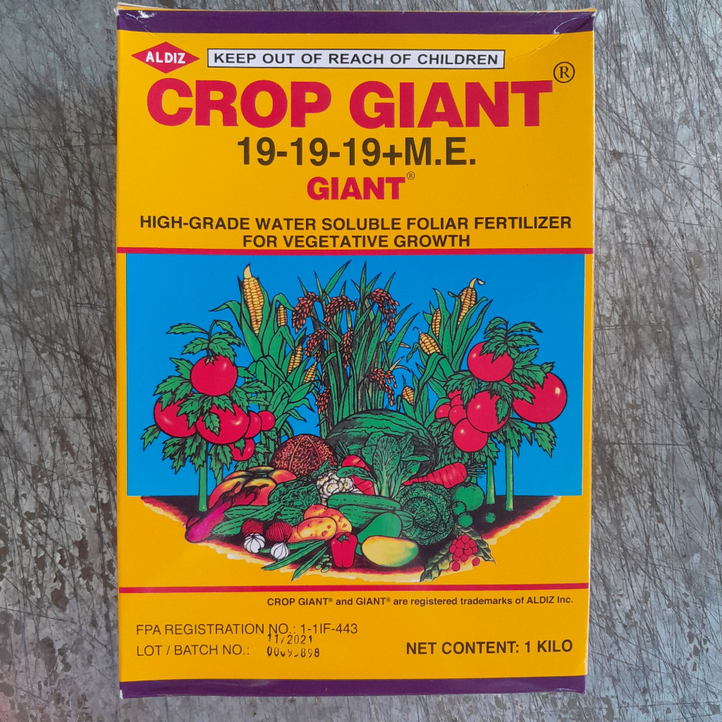 CROP GIANT 19-19-19 FOLIAR (1 KILO) by ALDIZ INC | Shopee Philippines