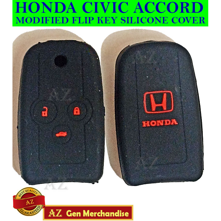 AZ HONDA Civic / Accord Modified Flip Key Silicone Cover - 2 Buttons ...